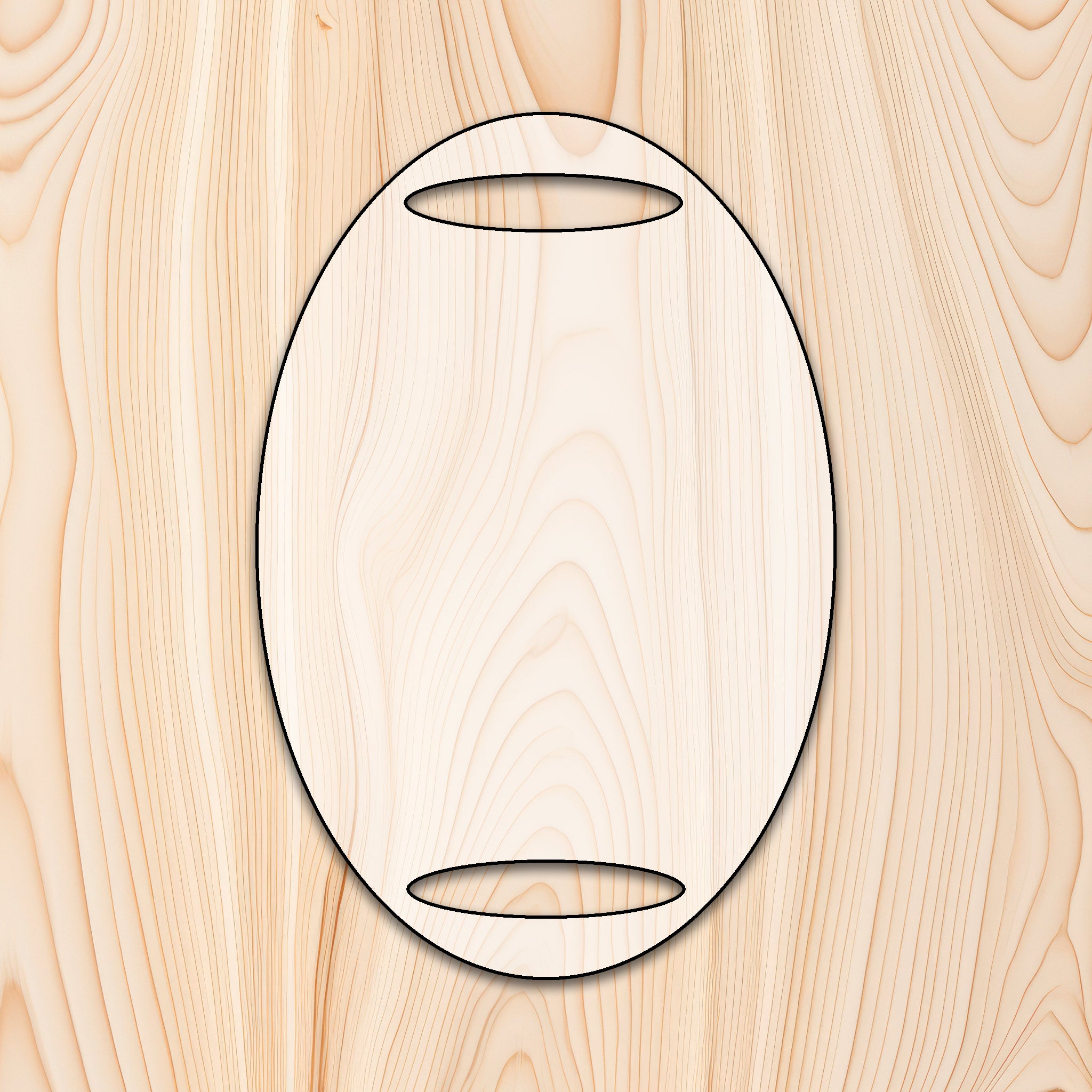 Oval Cutting Board or Charcuterie Board Acrylic Router Template