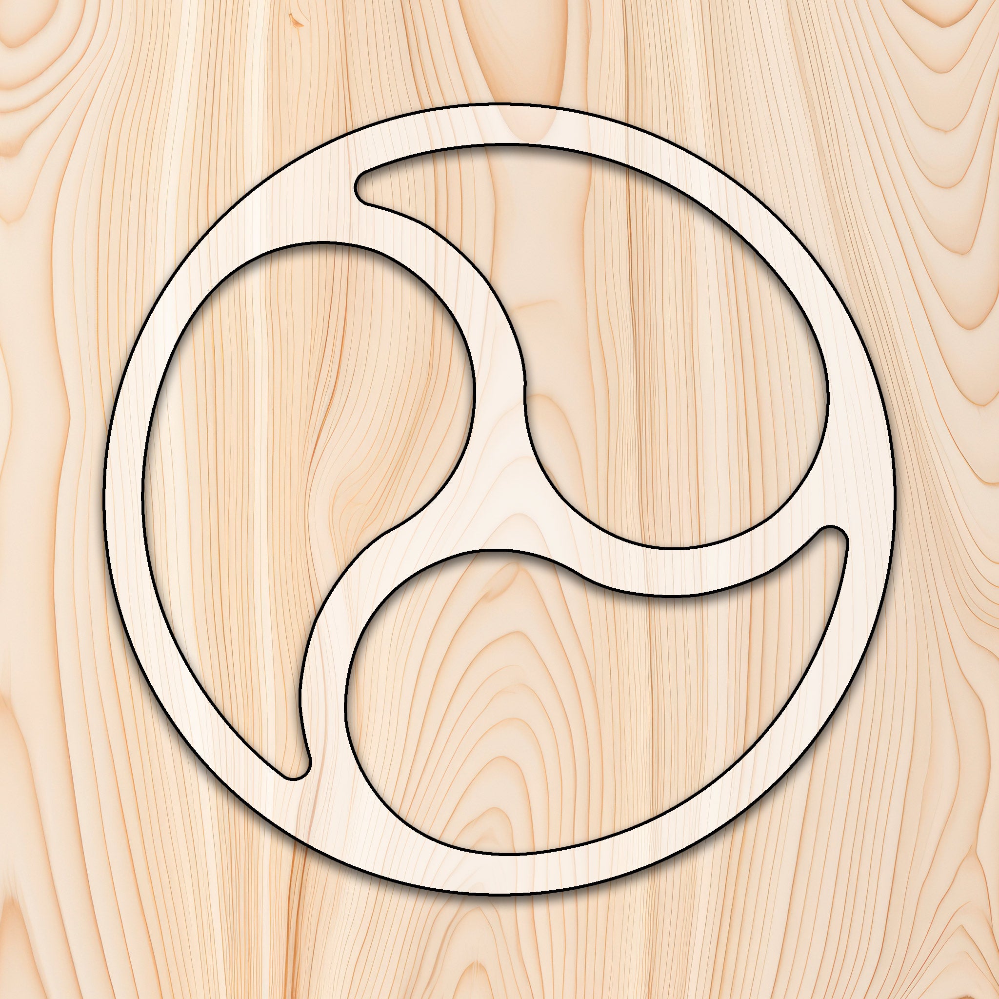 Round 3 Teardrop Pocket Tray Acrylic Router Template