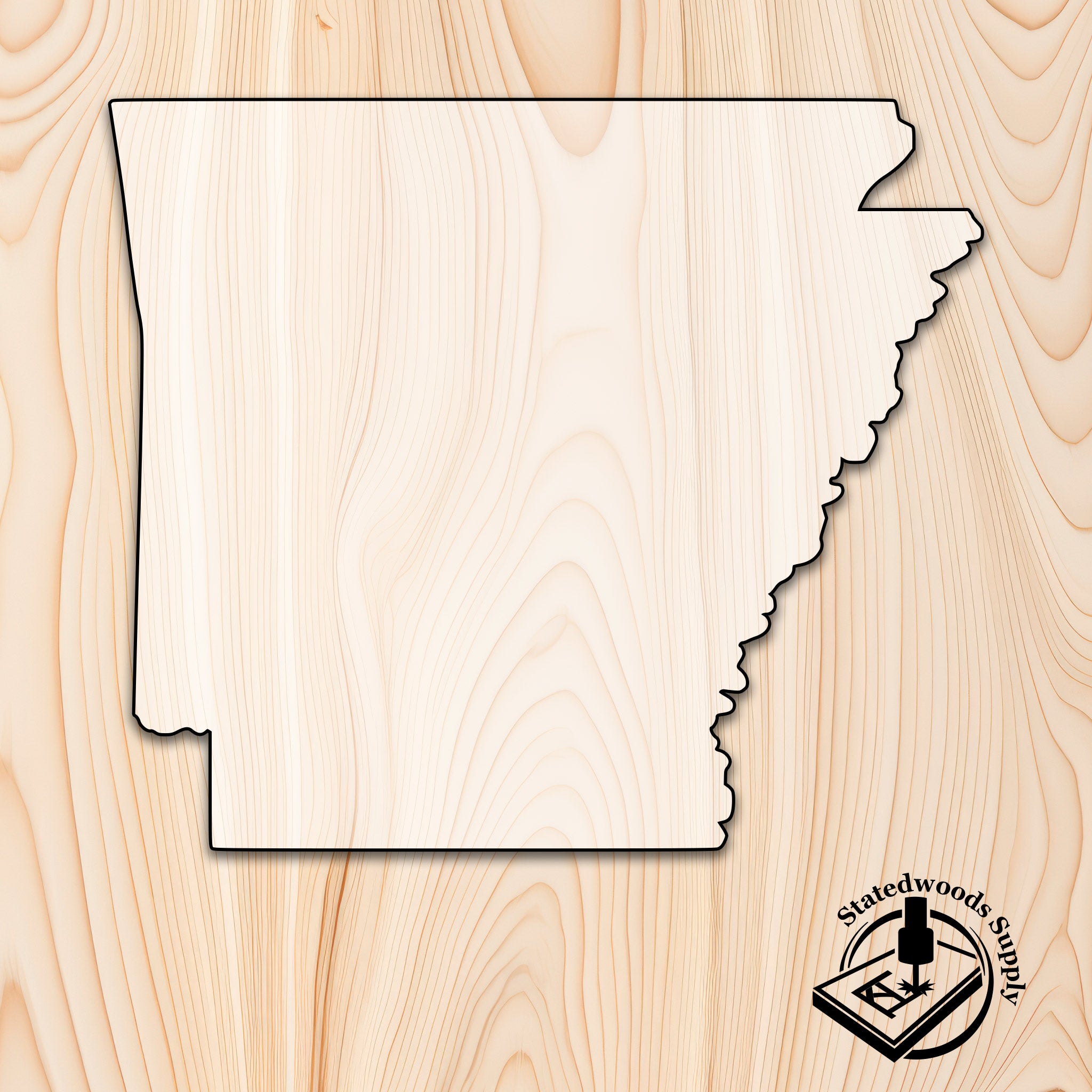 Arkansas State Acrylic Craft Cutout