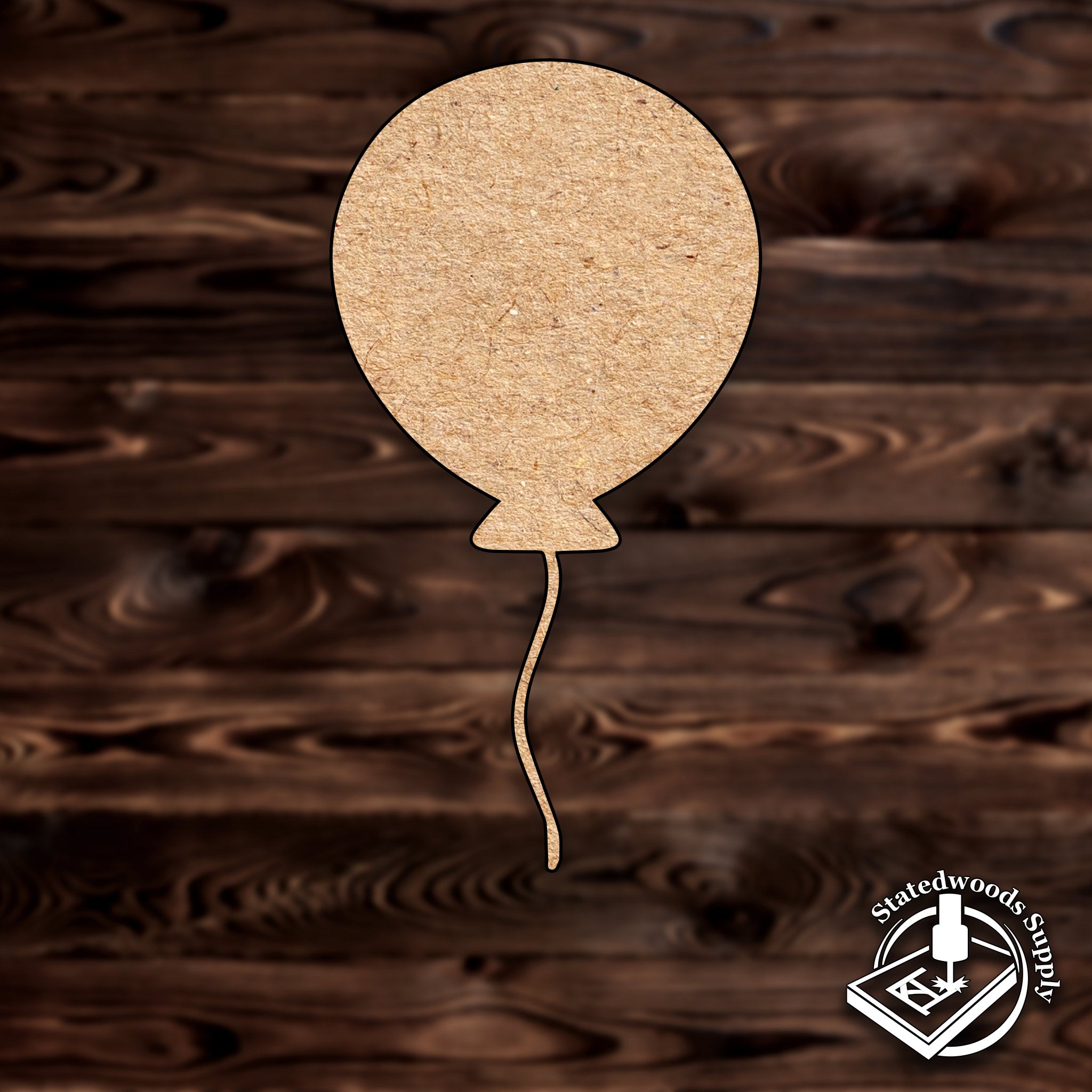 Balloon MDF Craft Cutout