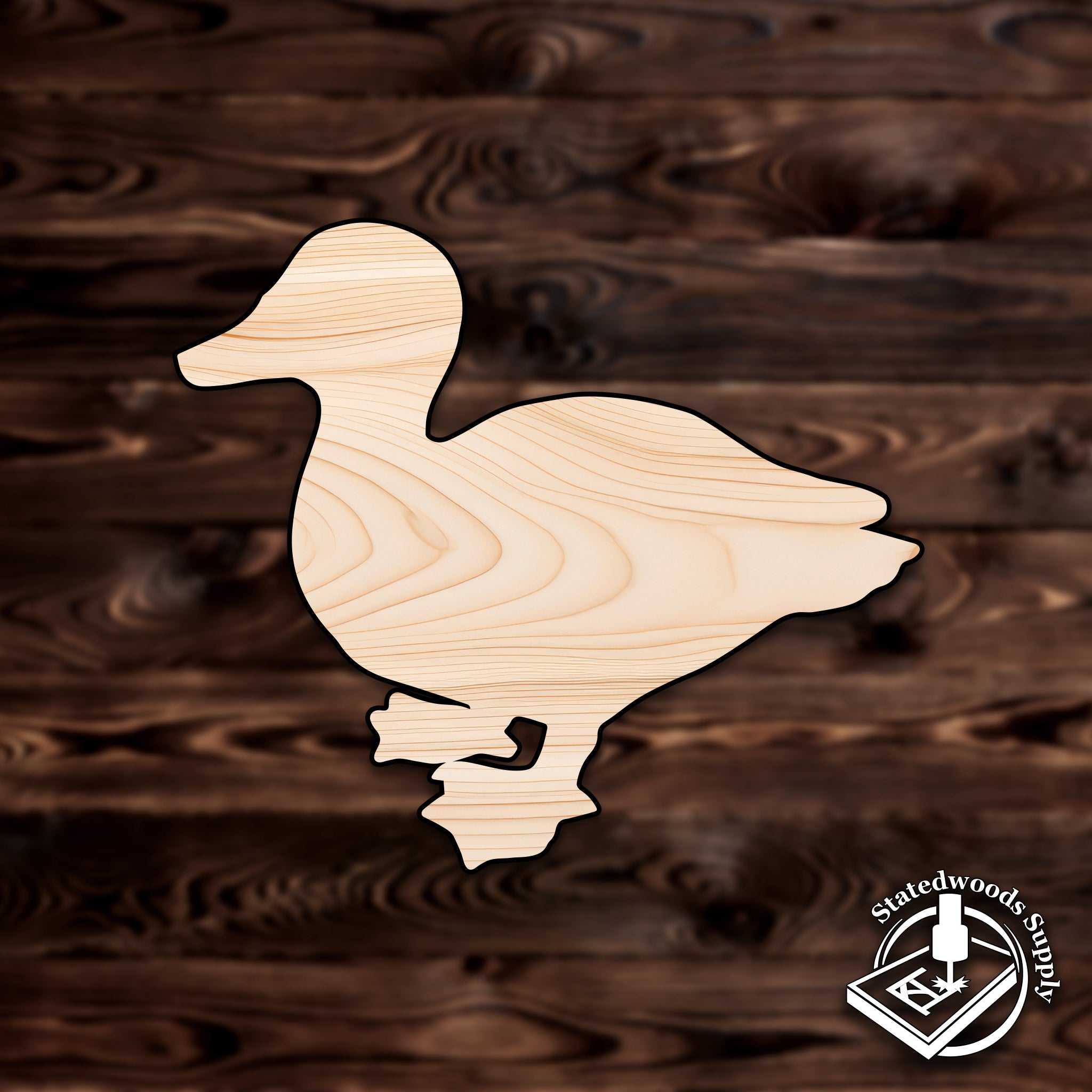 Duck Animal Plywood Craft Shape