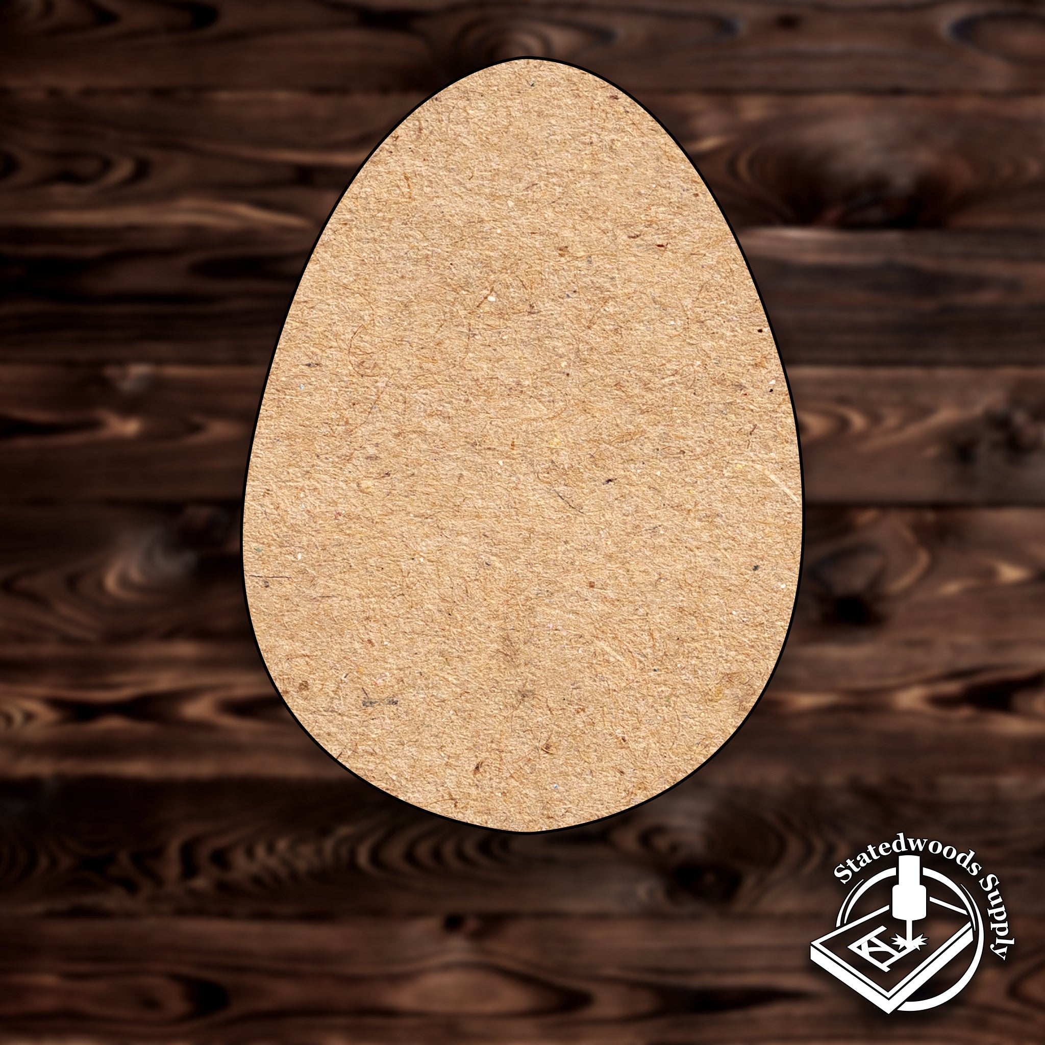 Egg Shape Craft MDF Cutout