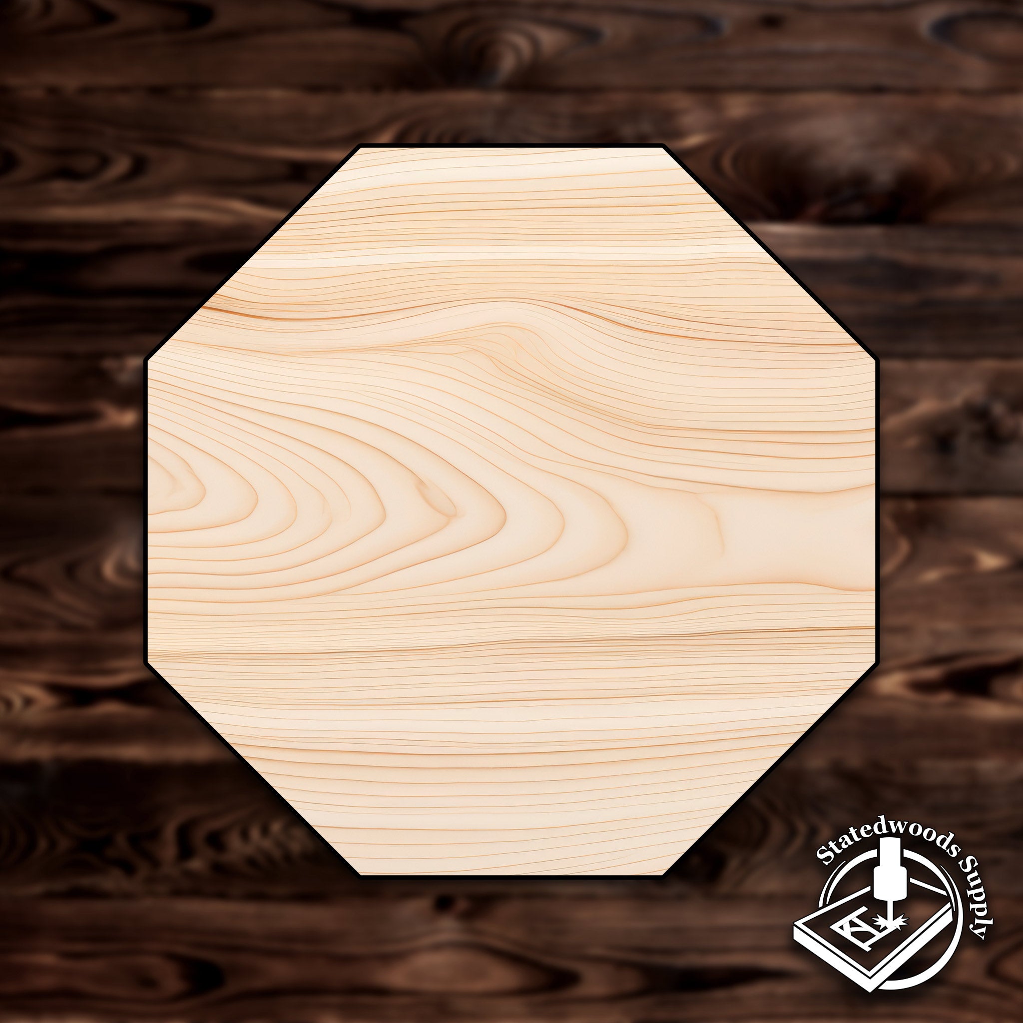 Octagon Shape Plywood Craft Shape